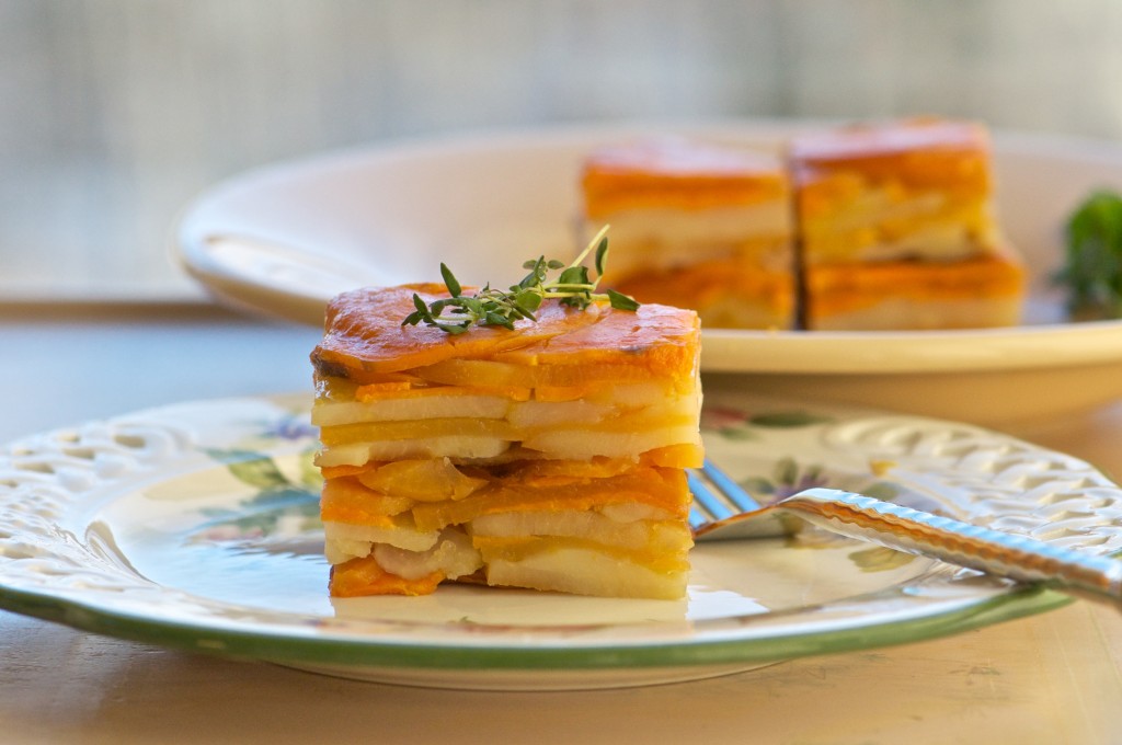 Roasted Root Vegetables Stacks : Olive Oil and Lemons | Dina Honke