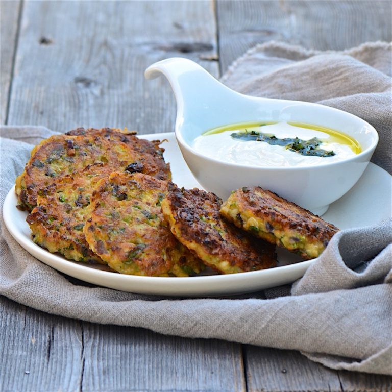 Confetti Cauliflower fritters : Olive Oil and Lemons | Dina Honke