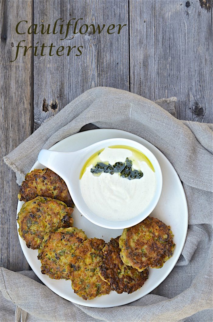 Confetti Cauliflower fritters : Olive Oil and Lemons | Dina Honke